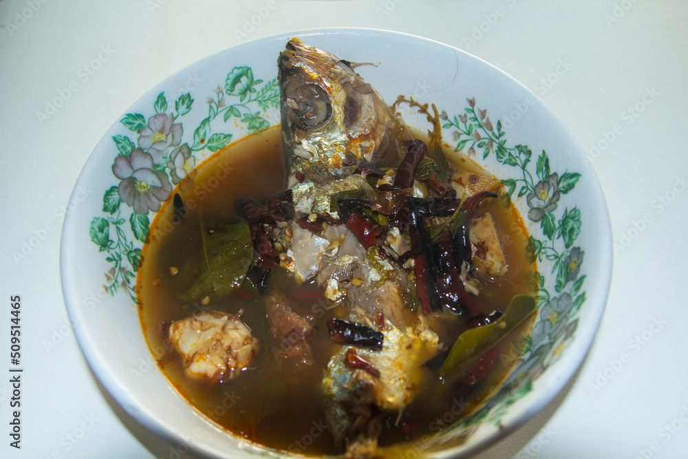 Tom Yum Mackerel Spicy Thai food for those who like spicy food. It is a ...