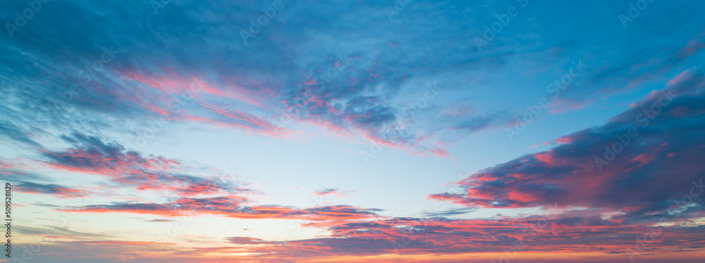 Sunset sky background,Landscape blue sky with clouds nature concept for ...