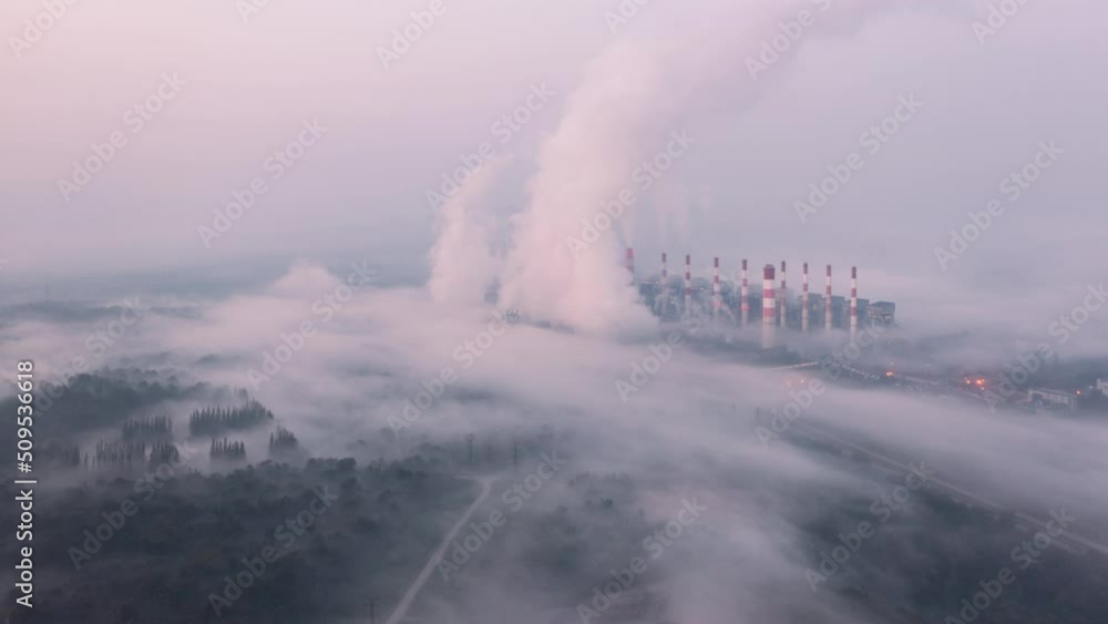 Hyper lapse, Beautiful Landscape in the morning time with fog and ...