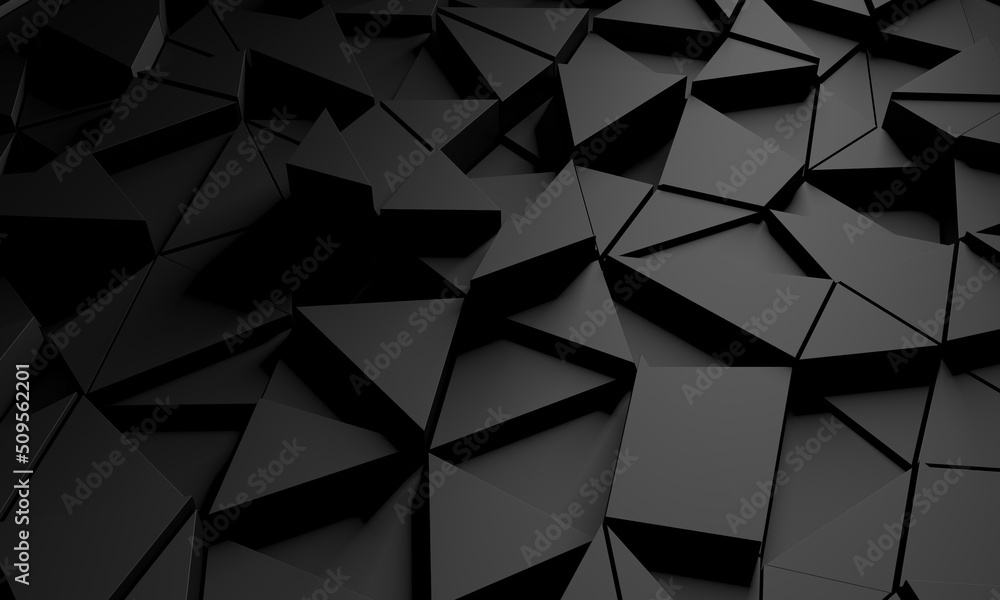 Dark Chaotic Poligon Surface Background Stock Illustration | Adobe Stock
