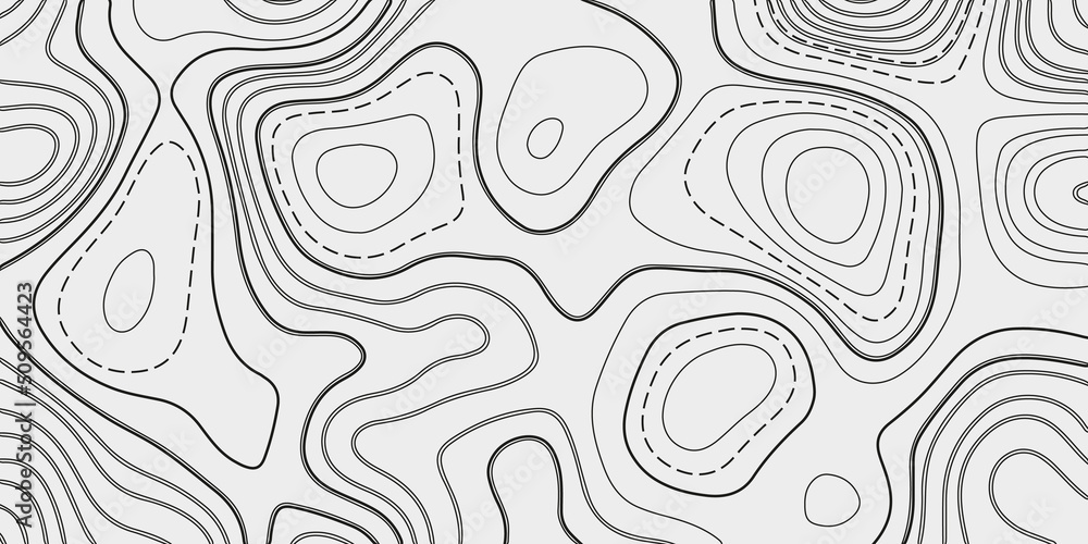 Topographic Cartography. Topographic relief. Background of topographic ...