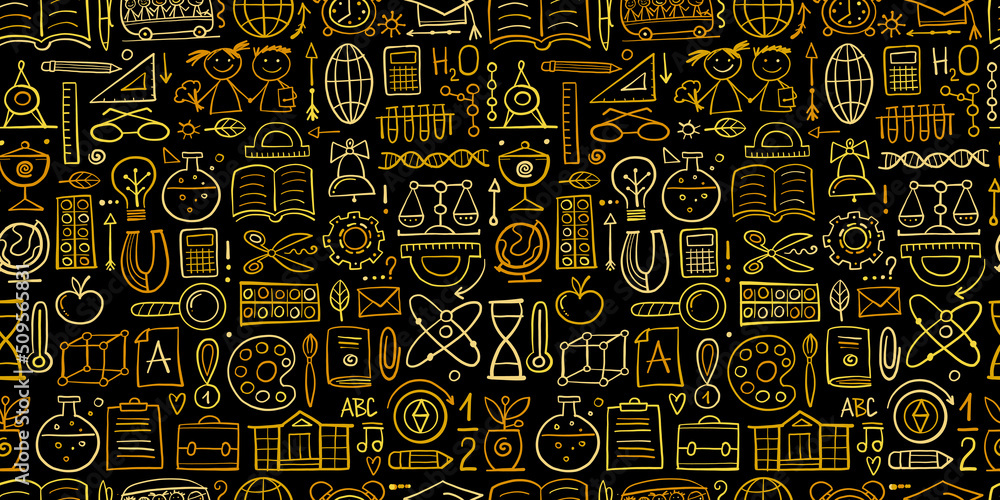 Back to School. Abstract Background. Seamless Pattern for your design ...