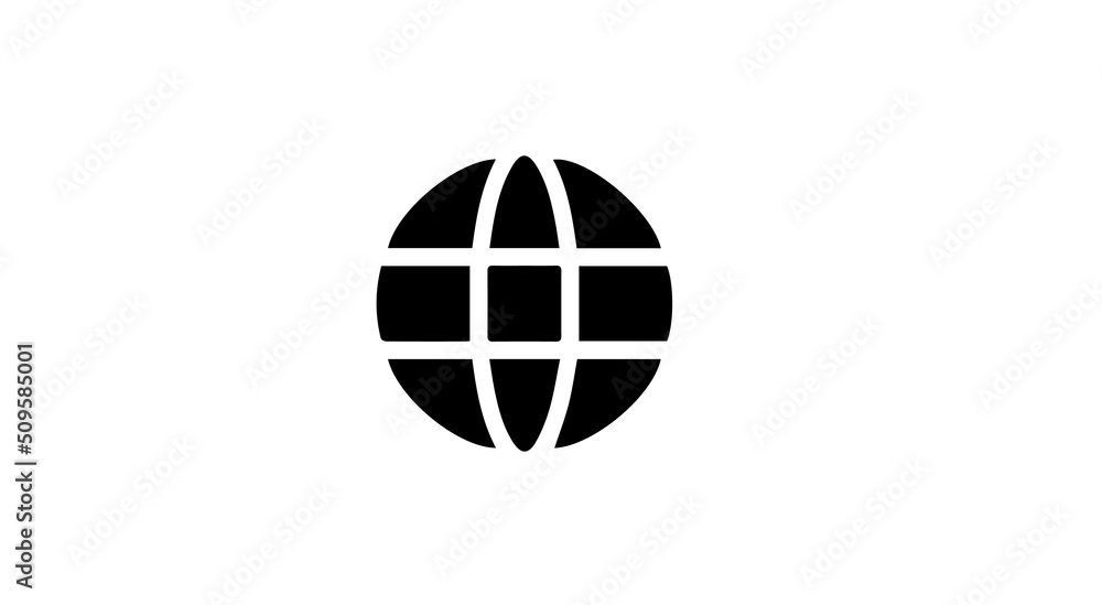Globe Icon Symbol Vector, Worldwide Icon, Web Environment Icon, World ...