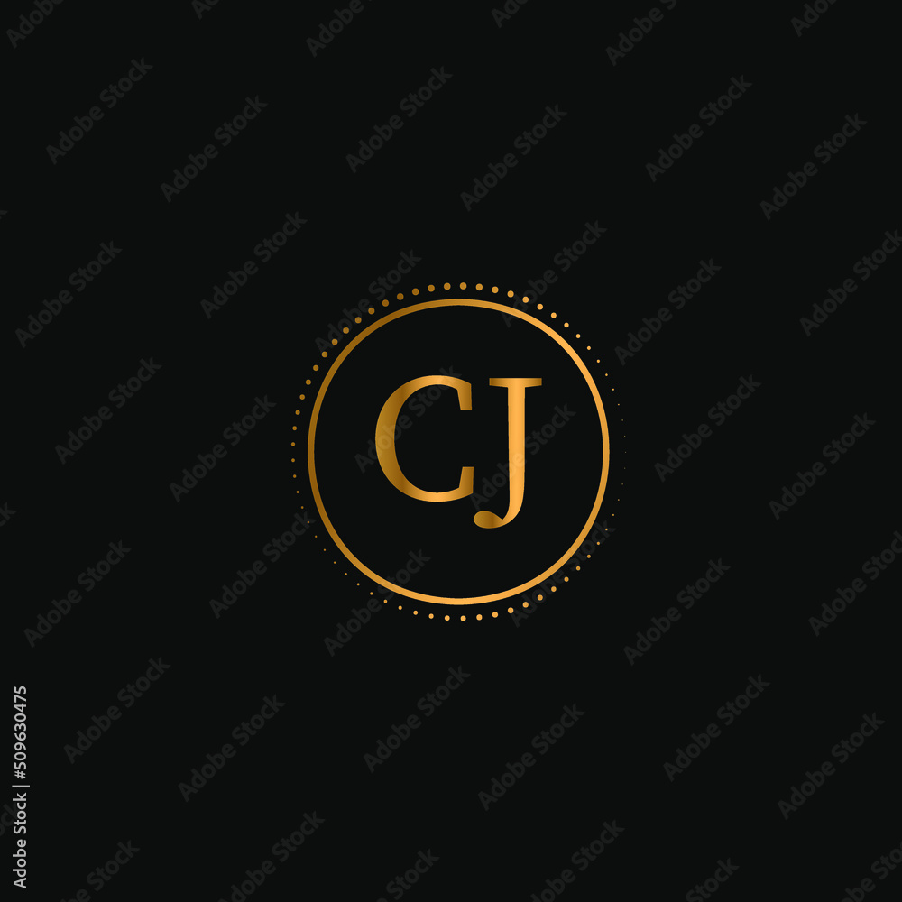 CJ letter design for logo and icon.CJ monogram logo.vector illustration ...