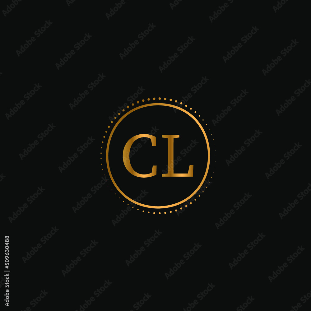 CL letter design for logo and icon.CL monogram logo.vector illustration ...
