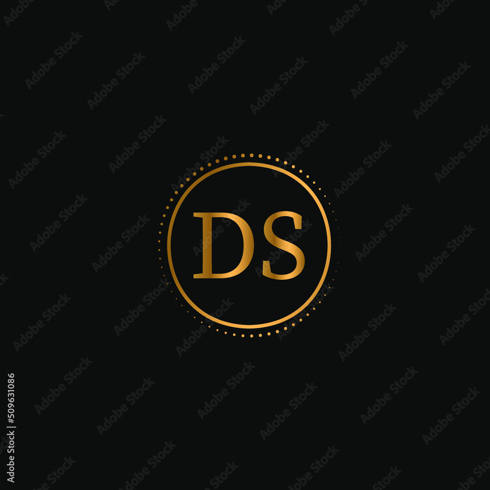 DS letter design for logo and icon.DS monogram logo.vector illustration ...