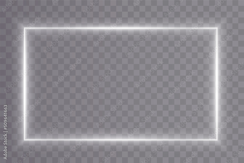 Collection of futuristic hud light white frame. HUD PNG. Technological ...