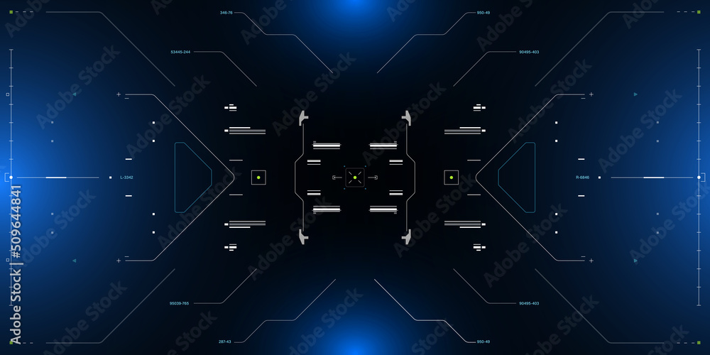 HUD futuristic scifi concept system technology simulation concept. UI ...