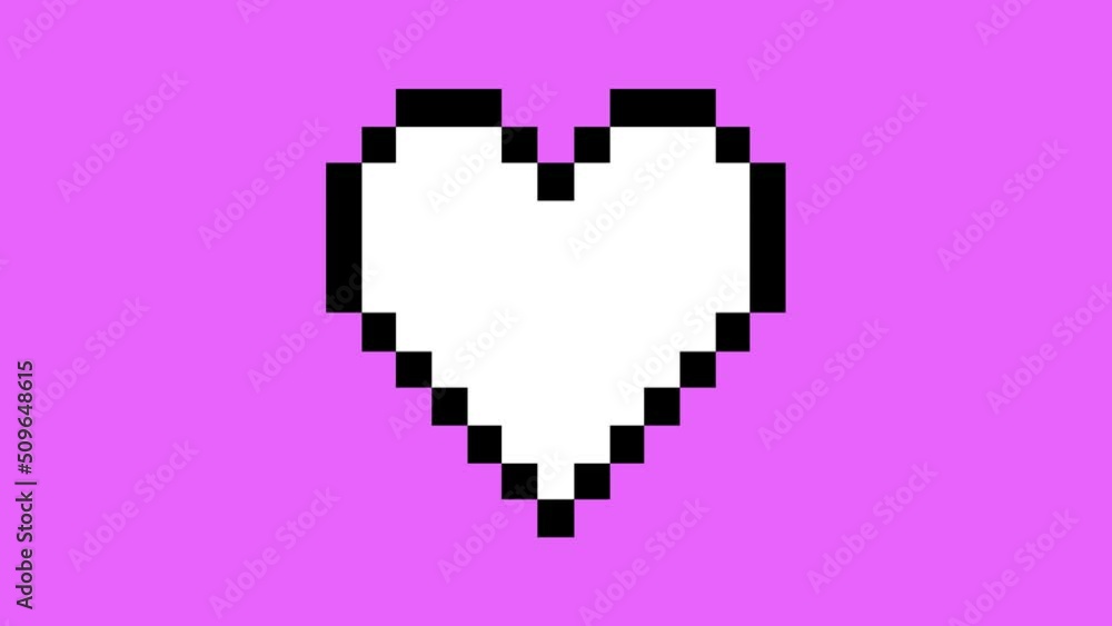 Vídeo do Stock: Modern creative concept video 4K with pulsating heart ...