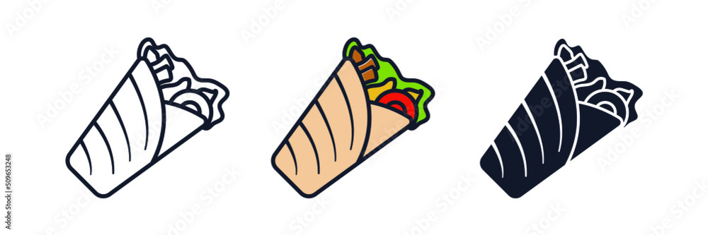 kebab icon symbol template for graphic and web design collection logo ...