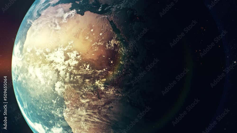 Vidéo Stock Planet earth from space. Planet earth rotating animation ...