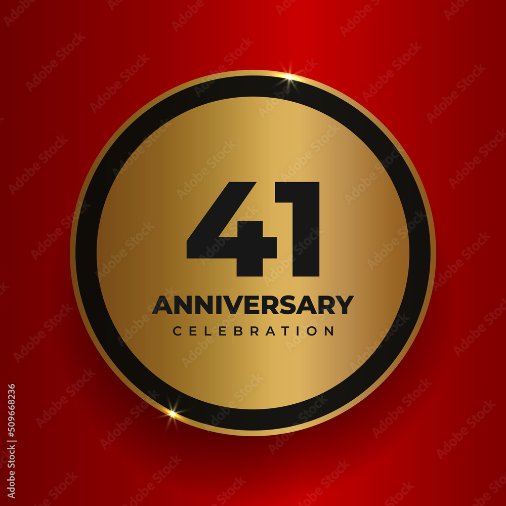 41 years anniversary celebration background. Celebrating 41st ...