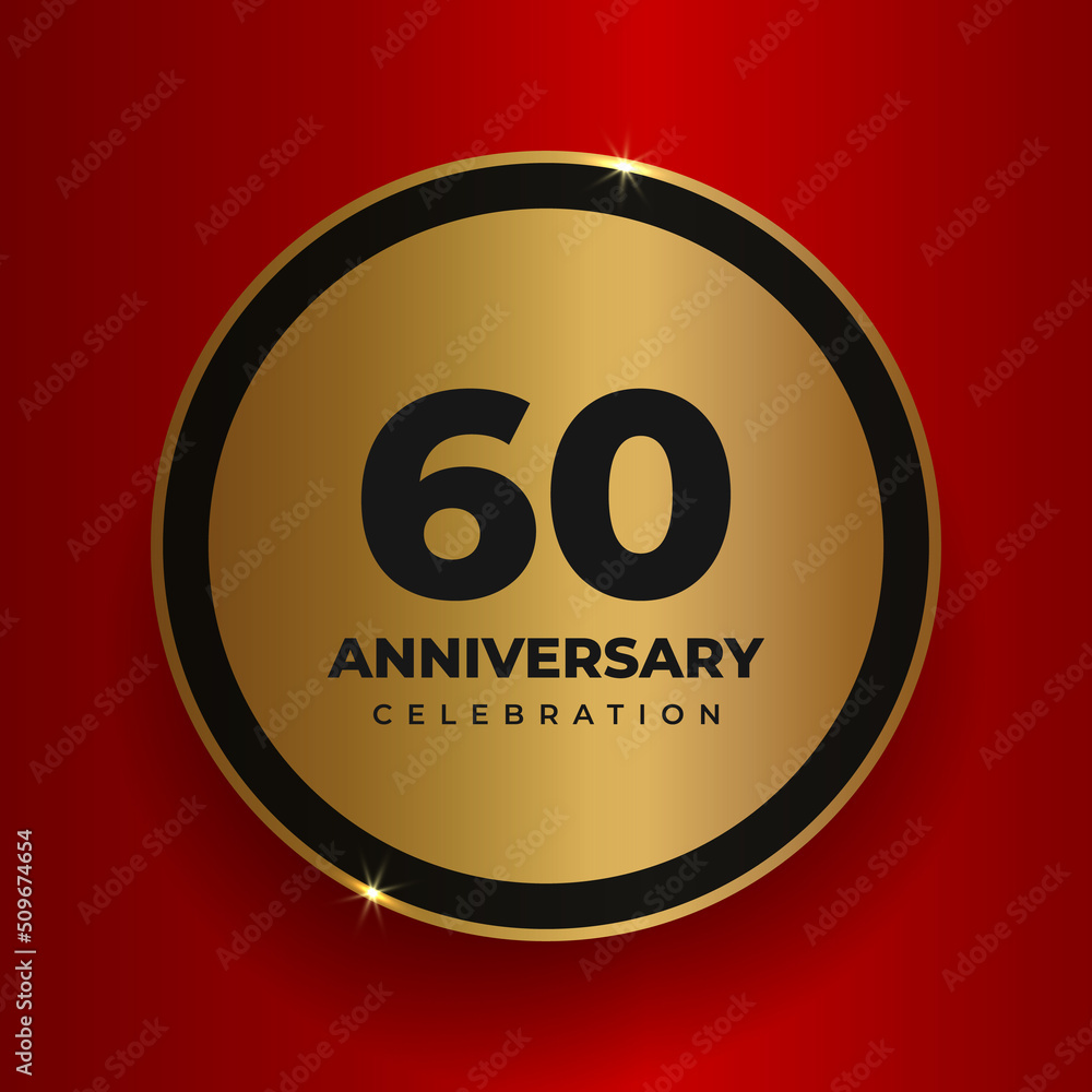 60 years anniversary celebration background. Celebrating 60th ...