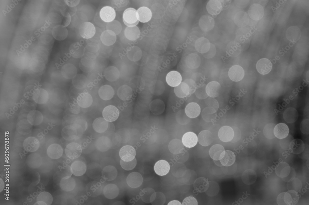 Abstract blurred background. Bokeh in black and white. Background image ...