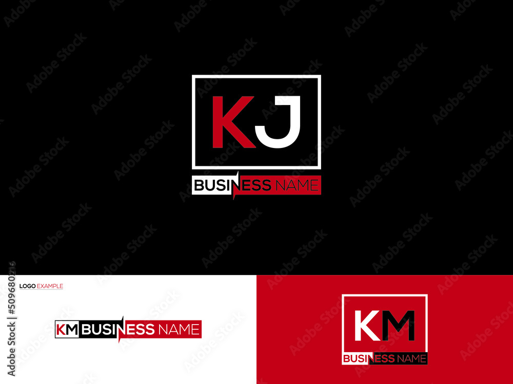 Simple KJ Logo Icon, Letter Kj jk Logo Image Vector With Unique Idea ...