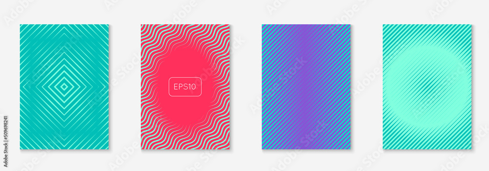 Design magazine cover as template with line geometric element. Stock ...