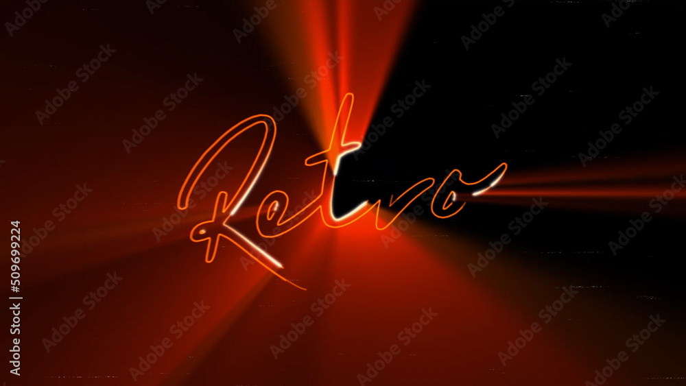 Retro Light Rays Logo Reveal Stock Template | Adobe Stock