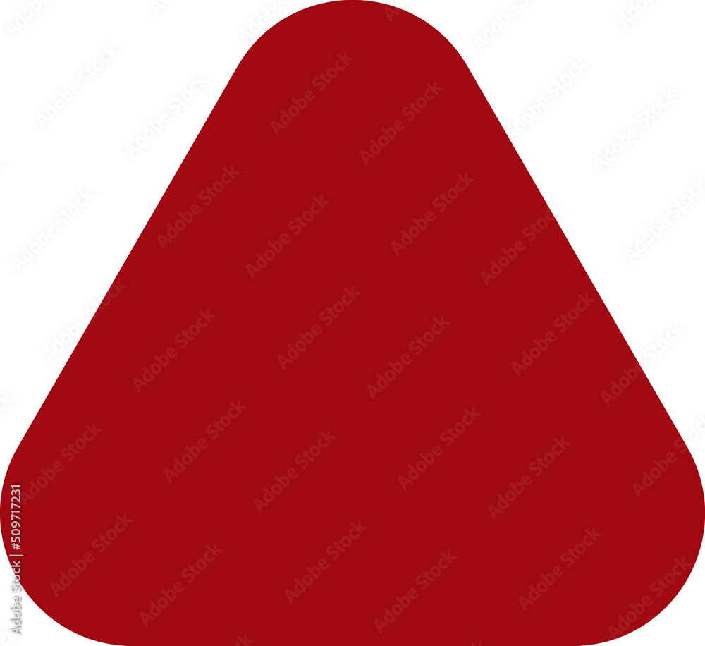 Brown triangle with rounded edges Stock Vector | Adobe Stock