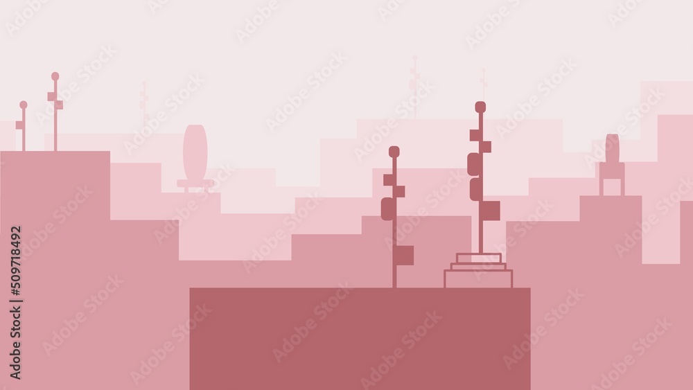 city shadow background for desktop wallpaper and banner Stock Vector ...