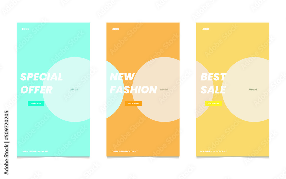 Social media template and creative posts Vector set. Background ...