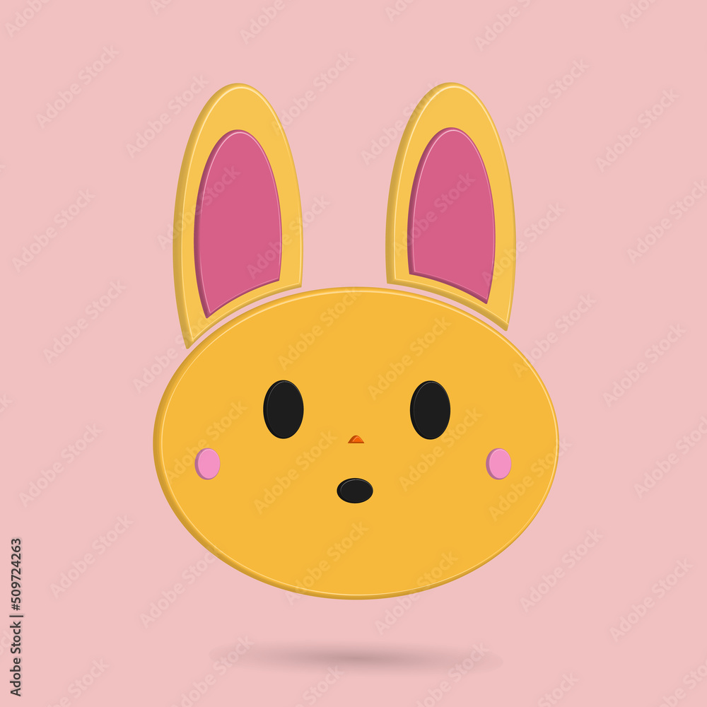Cute animal head icon vector cartoon illustration Stock Vector | Adobe ...