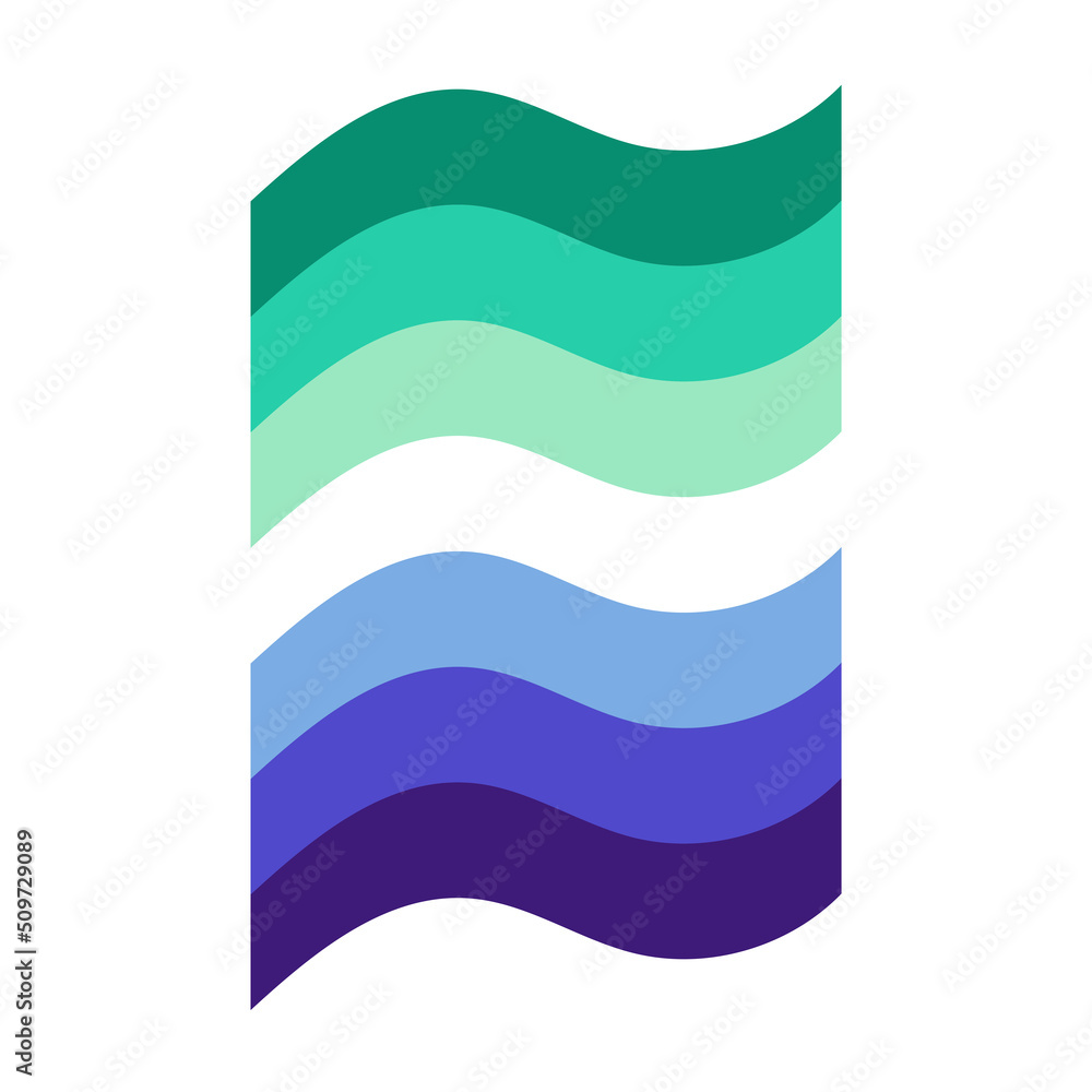 Gay men pride flag vector illustration. Sexual identity pride male flag ...