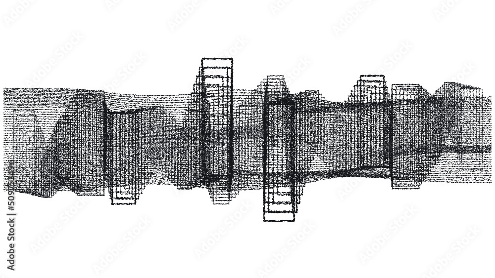 Glitch effect . Distorted speed lines .Abstract flow lines background ...