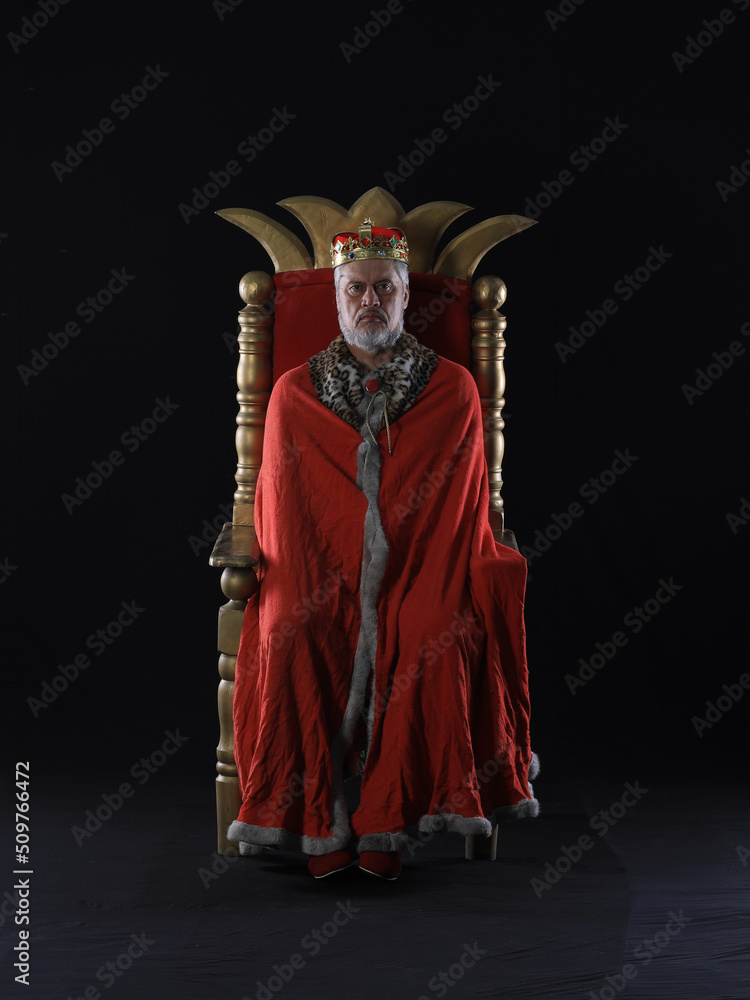 medieval king on the throne Stock Photo | Adobe Stock