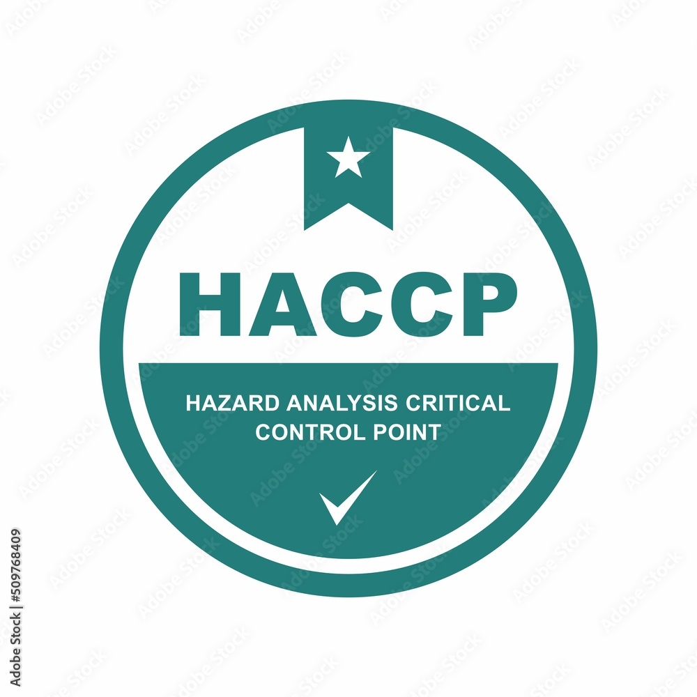 HACCP - Hazard Analysis and Critical Control Points badge logo template ...
