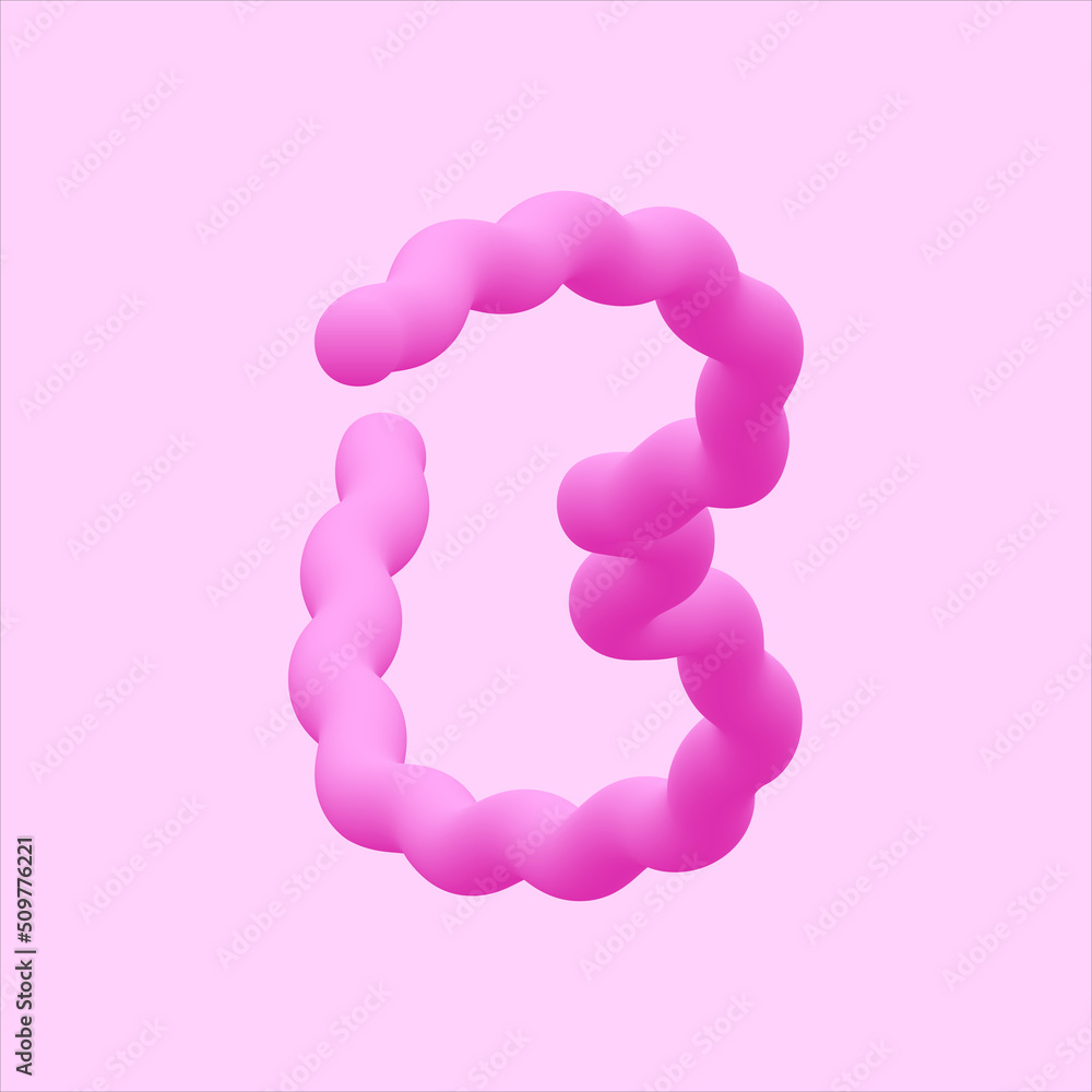 E letter pink cotton candy logo design. Vector shinny isolated font for ...