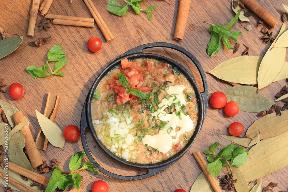 Traditional Arabic breakfast | Arabic food and drinks backgrounds ...