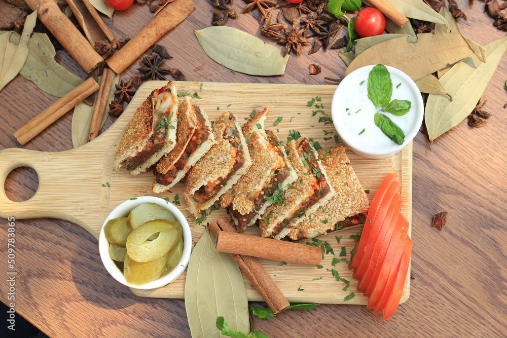 Traditional Arabic breakfast | Arabic food and drinks backgrounds ...