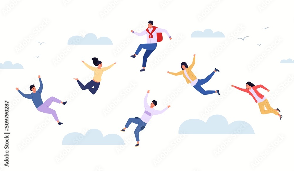 People Falling From The Sky