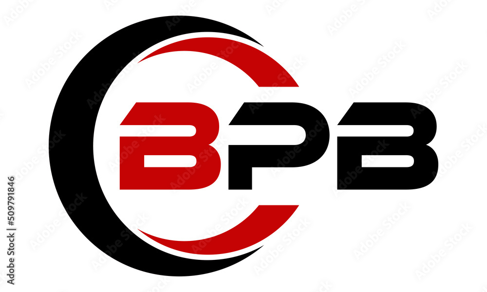 BPB swoosh three letter logo design vector template | monogram logo ...