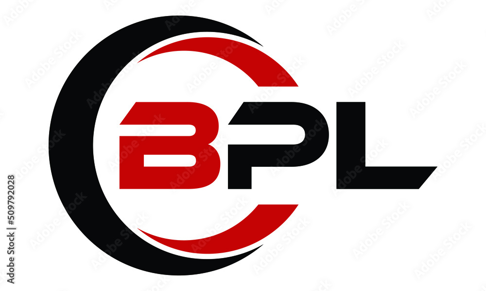 BPL swoosh three letter logo design vector template | monogram logo ...