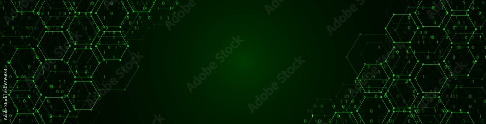 Vector neon information background frame. Computer technology design ...