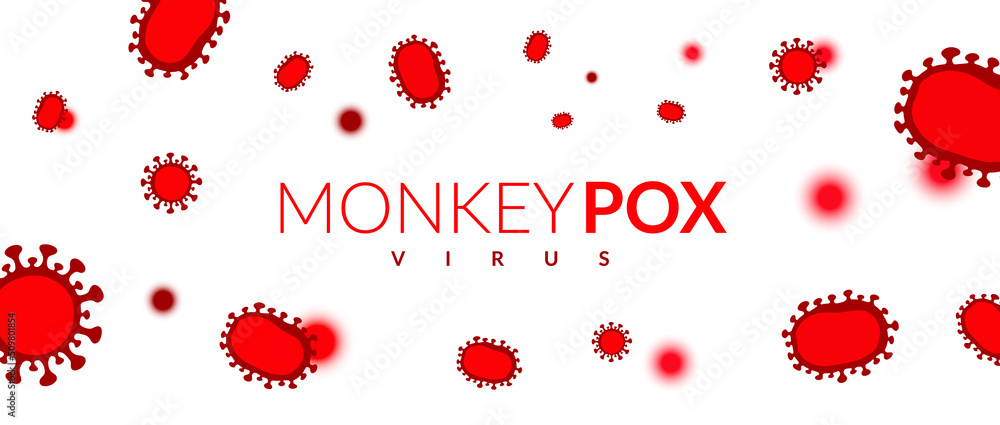 Monkeypox virus banner for awareness and alert against disease spread ...