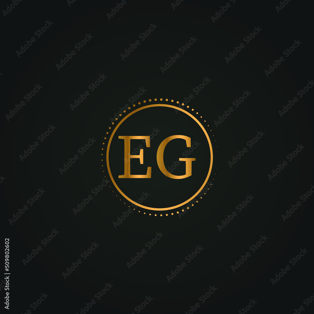 Vecteur Stock EG letter design for logo and icon.EG monogram logo ...