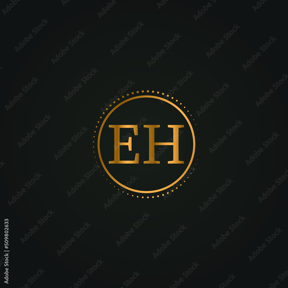 EH letter design for logo and icon.EH monogram logo.vector illustration ...