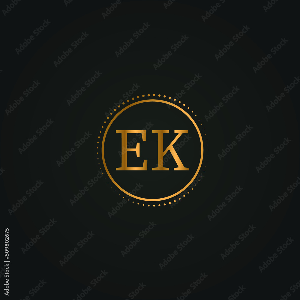 EK letter design for logo and icon.EK monogram logo.vector illustration ...