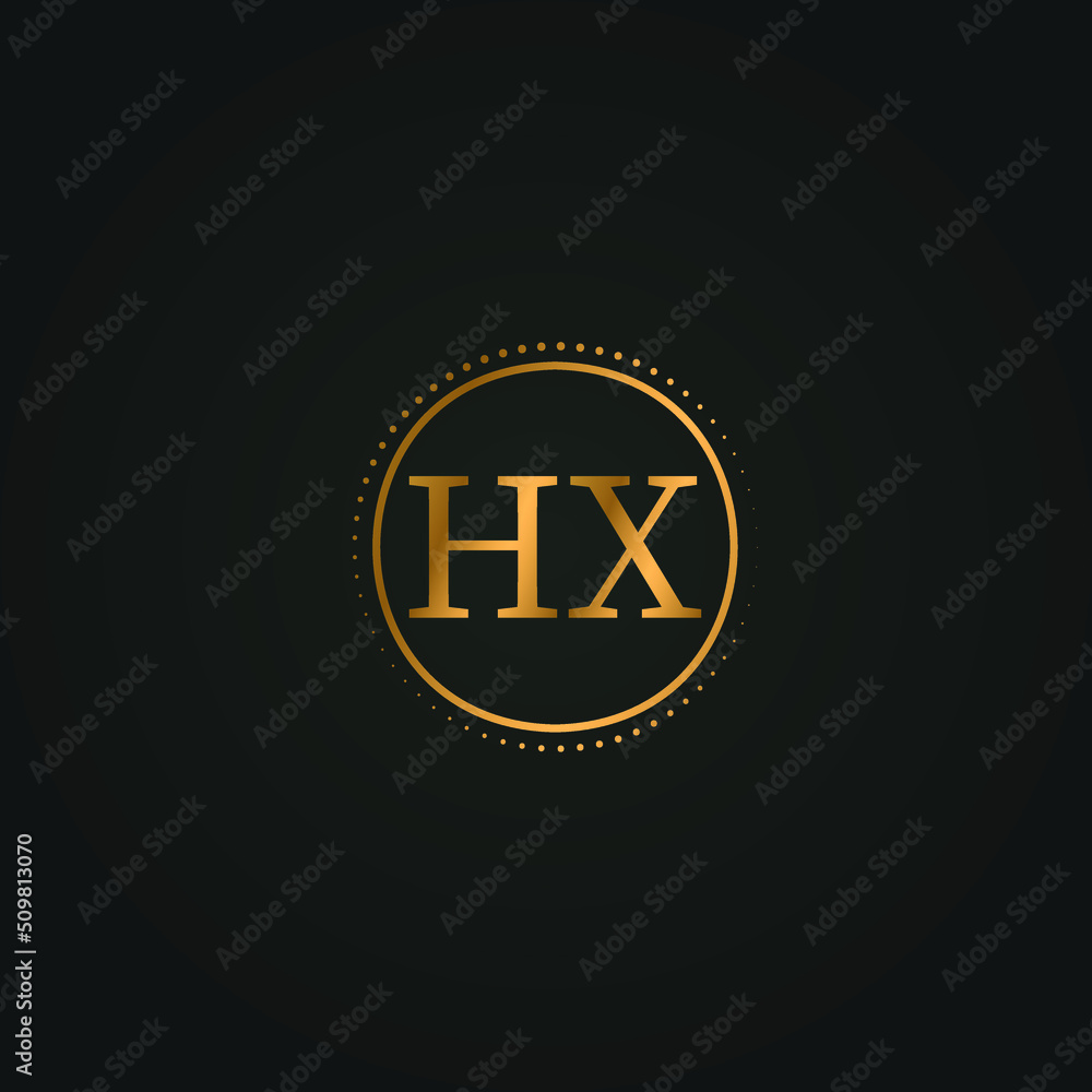 HX letter design for logo and icon.HX monogram logo.vector illustration ...