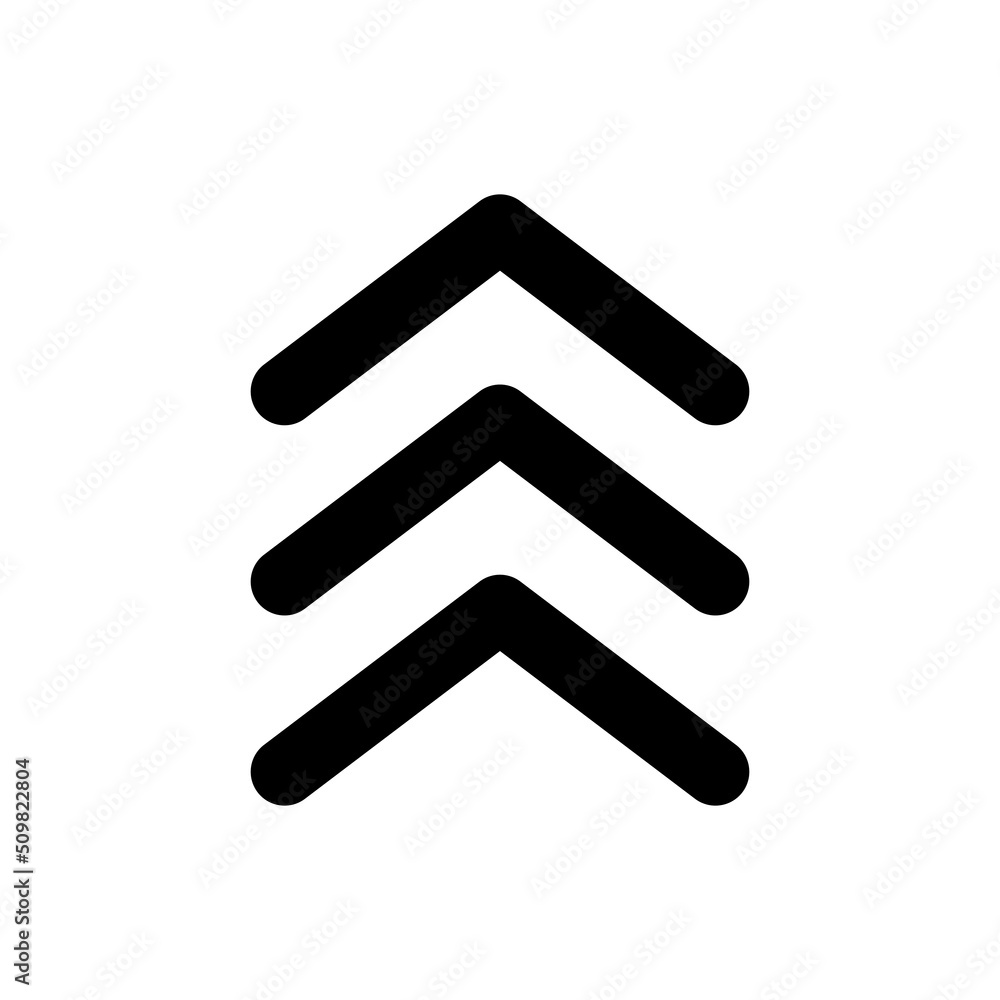 Arrow chevron symbol. Black arrows symbols set. Blend effect. Vector ...