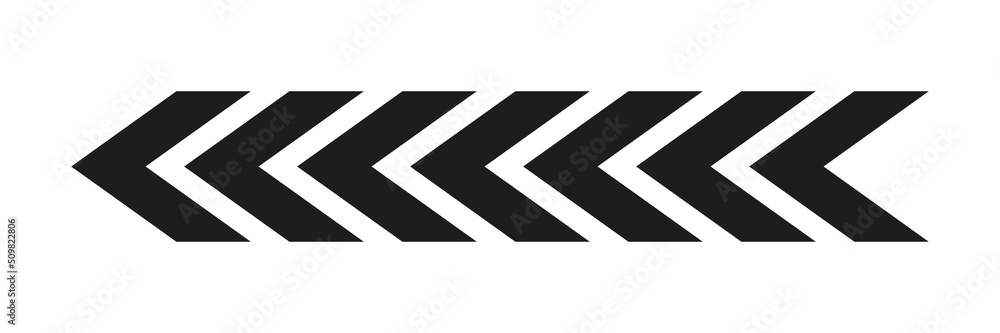 Arrow chevron symbol. Black arrows symbols set. Blend effect. Vector ...