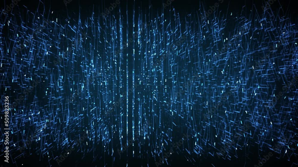 Abstract Digital Data Technology Background Loop/ 4k animation of an ...