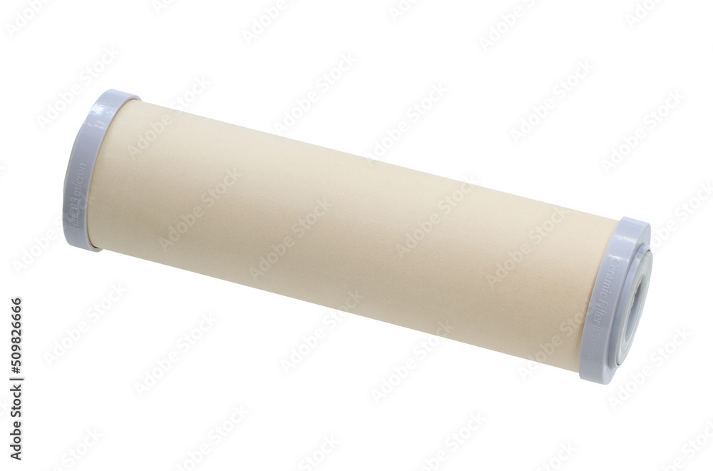Ceramic filter cartridge for water filtration (with clipping path ...