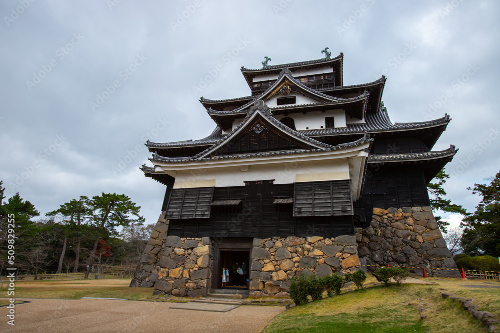Matsue, Shimane, JAPAN - Dec 1 2021 : Matsue Castle (Matsue-Jo) in ...