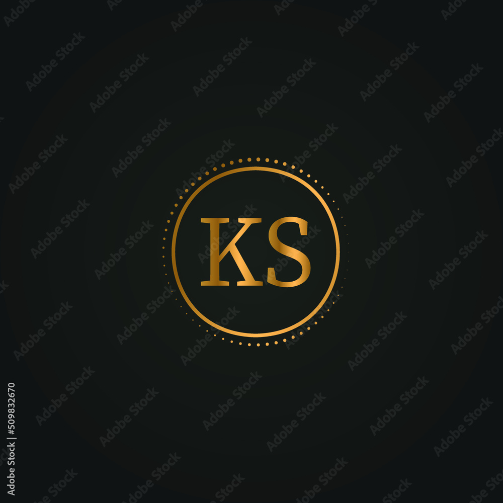 KS letter design for logo and icon.KS monogram logo.vector illustration ...