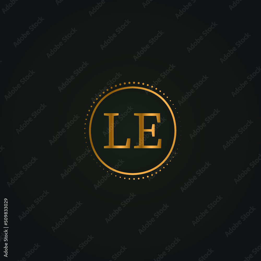 LE letter design for logo and icon.LE monogram logo.vector illustration ...