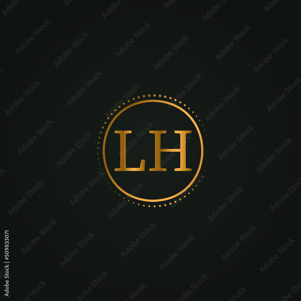LH letter design for logo and icon.LH monogram logo.vector illustration ...