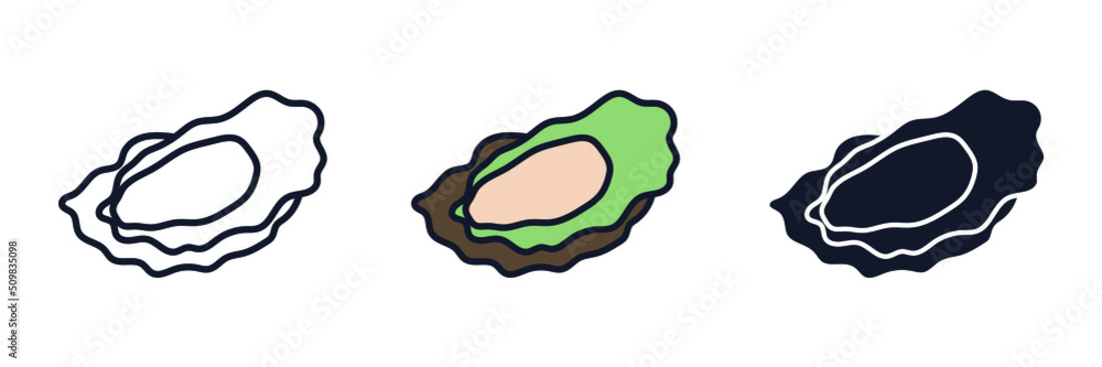 oyster icon symbol template for graphic and web design collection logo ...